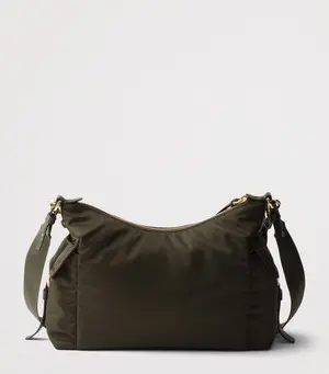 Prada Large Re-nylon And Leather Explore Shoulder Bag