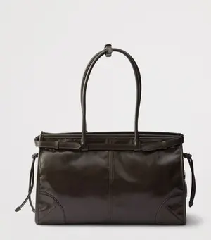 Prada Large Leather Bonnie Shoulder Bag