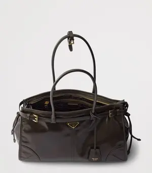 Prada Large Leather Bonnie Shoulder Bag