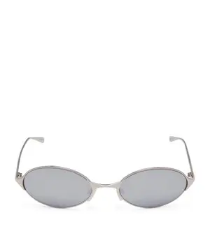 Alexander McQueen Metal Sunglasses - Grey