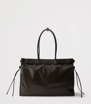 Prada Extra Large Leather Bonnie Shoulder Bag