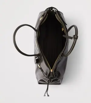 Prada Extra Large Leather Bonnie Shoulder Bag