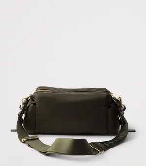 Prada Small Re-nylon And Leather Explore Shoulder Bag
