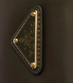 Prada Small Re-nylon And Leather Explore Shoulder Bag