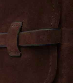 Prada Large Suede Route Shoulder Bag