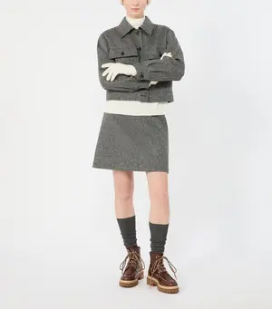 Max Mara Chevron Collared Jacket