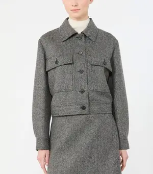 Max Mara Chevron Collared Jacket