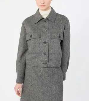 Max Mara Chevron Collared Jacket