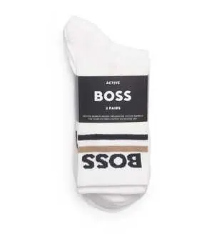 BOSS Viscose-bamboo Socks Pack Of 3 - White