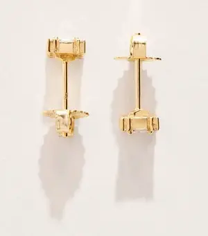 SUZANNE KALAN Princess Cut Diamond Stud Earrings