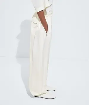 Bottega Veneta Compact Cotton Toile Trousers