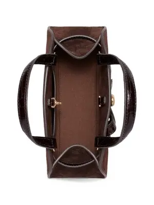Tory Burch Romy Small Suede Leather Boston Bag