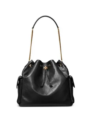 Tory Burch Charlie Large Leather Shoulder Bag