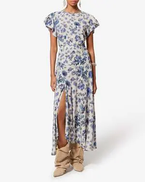 Isabel Marant Étoile Tullya Draped Rose Print Top