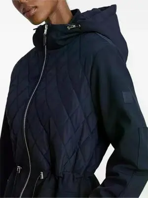Ralph Lauren Quilted Panel Drawstring Coat