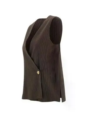 Marella Ranghi Pinstripe Knitted Gilet