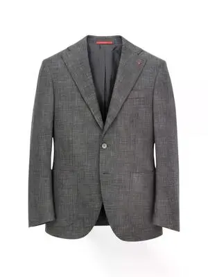 Isaia Single-breasted Blazer - Grey