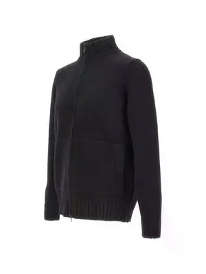 FILIPPO DE LAURENTIIS Zip-up Merino-wool Cardigan