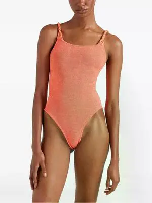 Hunza G Camille Crinkle Effect One Piece Swimsuit