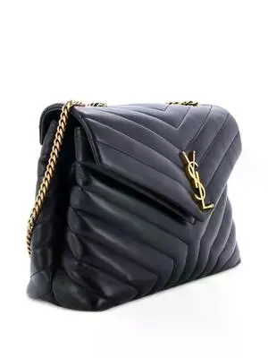 Saint Laurent Loulou Matelassé Chevron Leather Medium Shoulder Bag