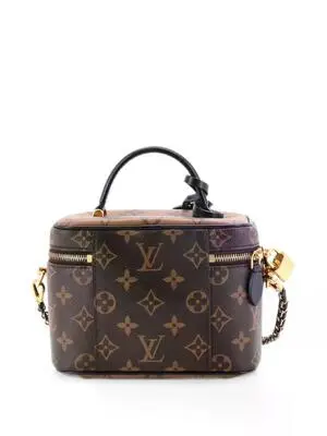 LOUIS VUITTON Vanity Handbag Reverse Monogram Canvas Pm Satchel