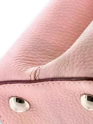 LOUIS VUITTON Capucines Pm Satchel With Whipstitch Detail - Pink