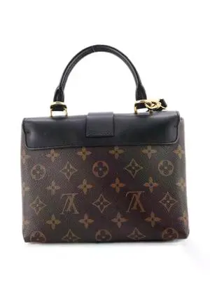 LOUIS VUITTON Locky Handbag Monogram Canvas With Leather Bb Satchel