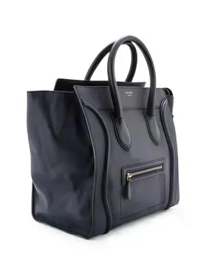 Celine Luggage Bag Smooth Leather Mini Tote Bag