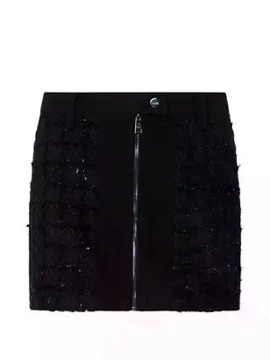 Liu Jo Bouclé Mini Skirt With Zip