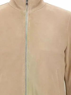 BARBA NAPOLI Rivet Shearling-lined Suede Jacket