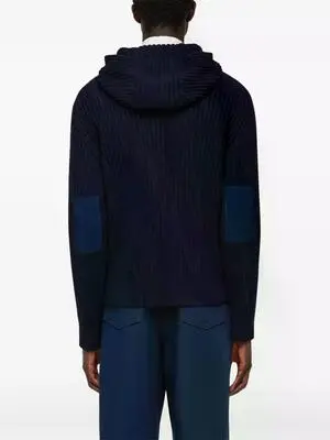 FERRAGAMO Hooded Wool Cardigan With Zip Fastening