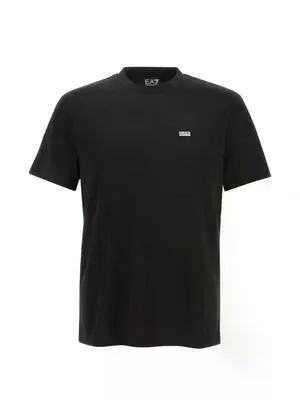 EA7 Metallic Logo-plaque T-shirt - Black