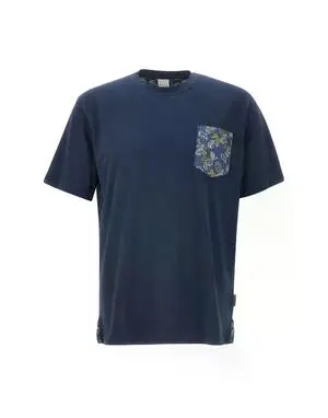 BOB Beach Paisley-pocket T-shirt - Blue