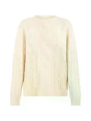 Philipp Plein Star Cable-knit Sweater - Neutrals