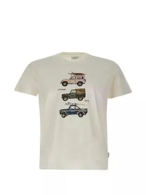BOB Car-print T-shirt - White