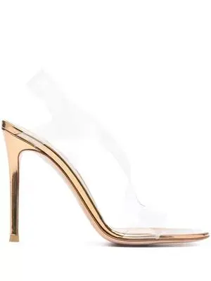 GIANVITO ROSSI Metropolis 105mm Sandals - Neutrals