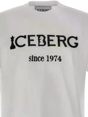 Iceberg Logo-embroidered Cotton T-shirt