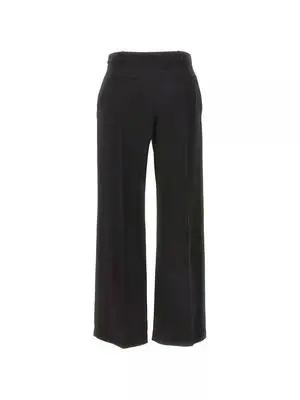 Eleventy Pressed-crease Silk Tailored Trousers