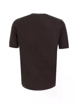 FILIPPO DE LAURENTIIS Short-sleeved Knitted T-shirt - Brown