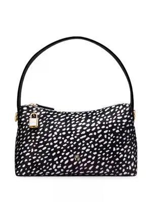 AIGNER Small Delia Puntina Shoulder Bag - Black