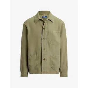 Polo Ralph Lauren Patch-pocket Linen Overshirt - Sage Green