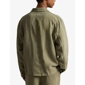 Polo Ralph Lauren Patch-pocket Linen Overshirt - Sage Green