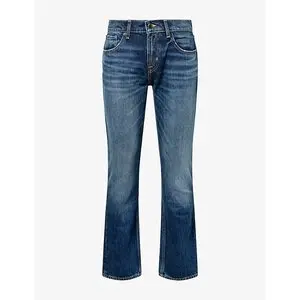 7 For All Mankind Straight Mid-rise Denim Jeans