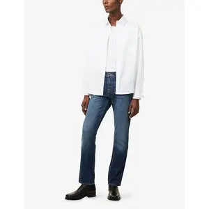 7 For All Mankind Straight Mid-rise Denim Jeans