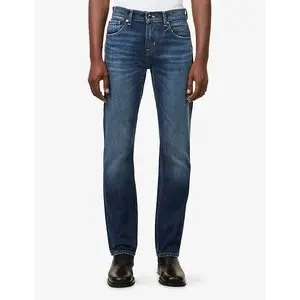 7 For All Mankind Straight Mid-rise Denim Jeans