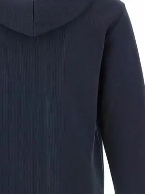 EA7 Logo-patch Ribbed Hoodie