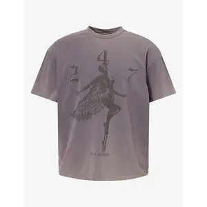 247 BY REPRESENT Fallen Angel Graphic-print Cotton-jersey T-shirt