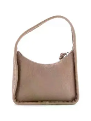 Fendi Selleria Leather Mini Hobo Bag - Grey