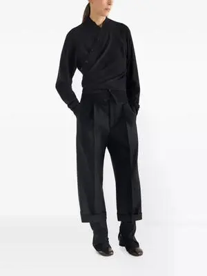 LEMAIRE Trompe-l’œil Merino Wool Blend Cardigan