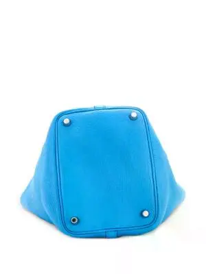 Hermès Eclat Picotin Lock Bag Clemence Pm Tote Bag - Blue